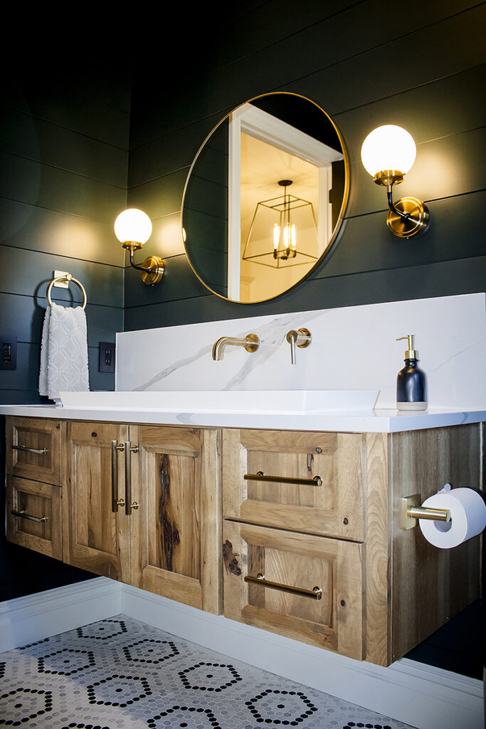 Powder Room Vanity: a Rustic Refresh | Showplace Cabinetry