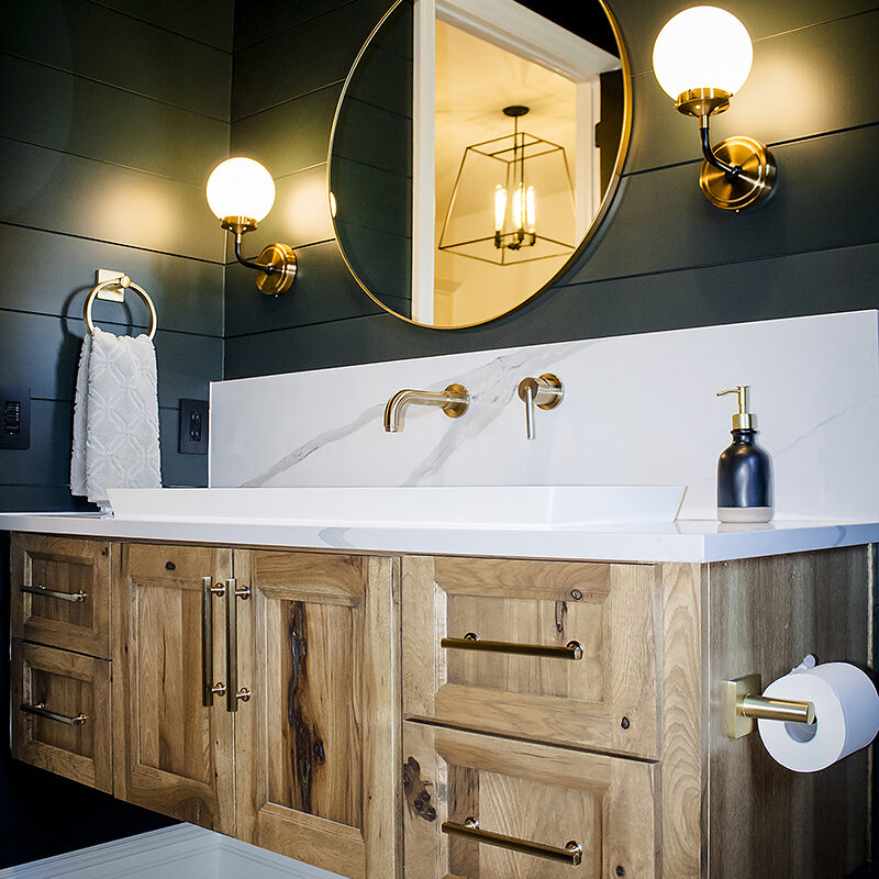 Powder Room Vanity: a Rustic Refresh | Showplace Cabinetry