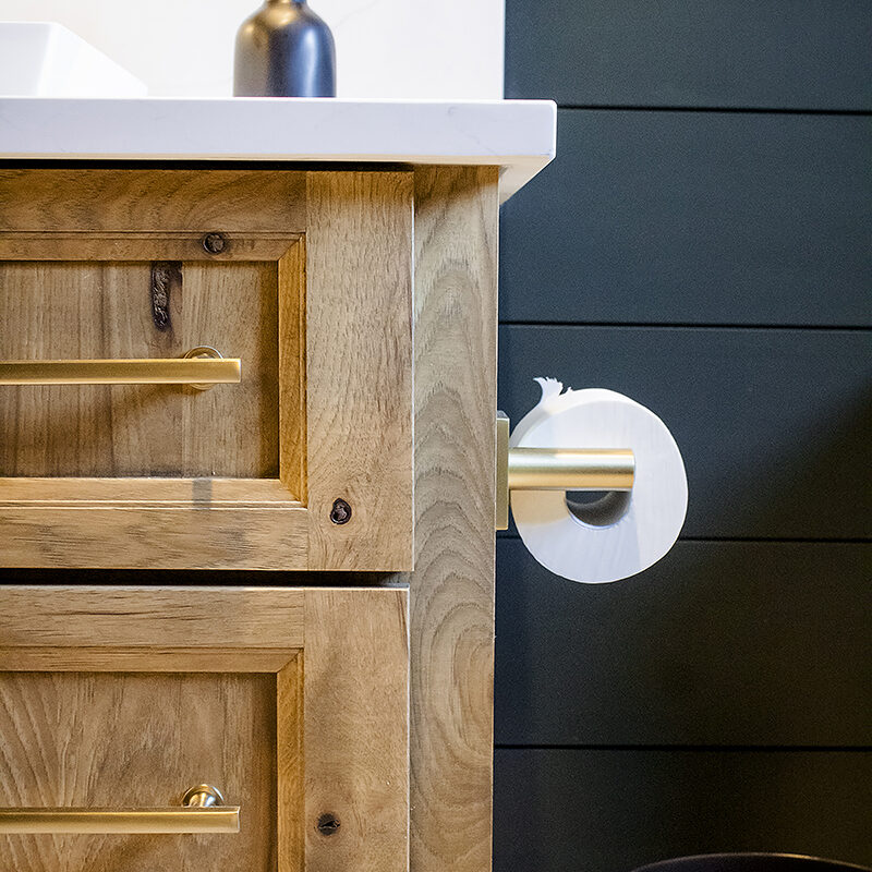Powder Room Vanity: a Rustic Refresh | Showplace Cabinetry