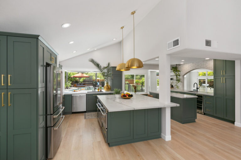 Dark Green Kitchen Cabinets - Showplace Cabinetry
