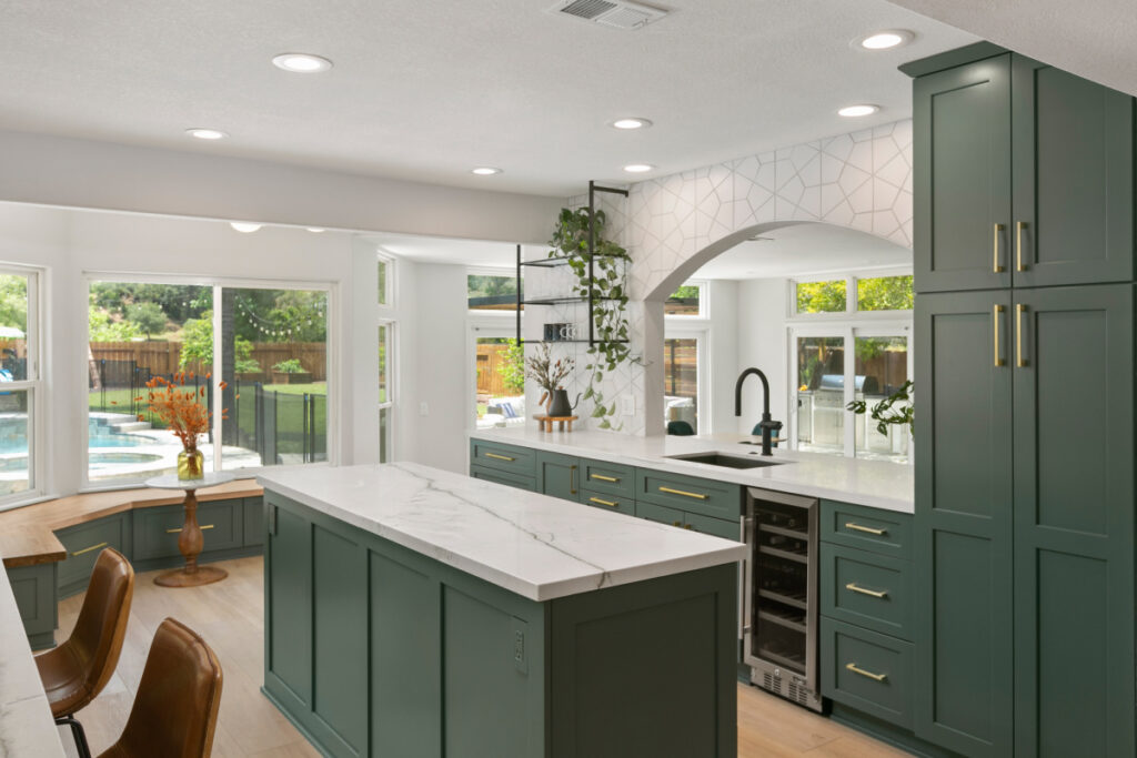 Dark Green Kitchen Cabinets - Showplace Cabinetry