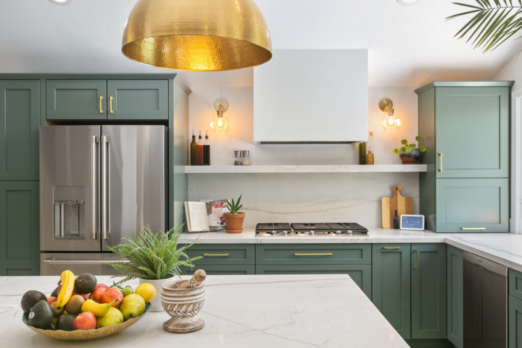 Dark Green Kitchen Cabinets - Showplace Cabinetry