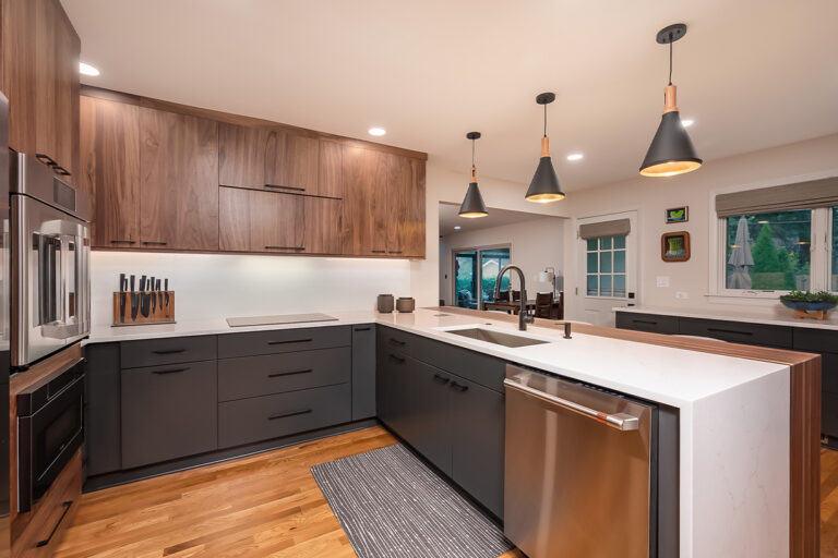 Iron Ore Kitchen Cabinets to Style Revitalized Ranch Rambler