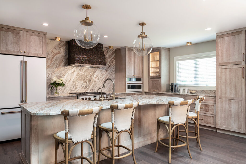 Tan & Rustic Kitchen Cabinets in Divine Transformation