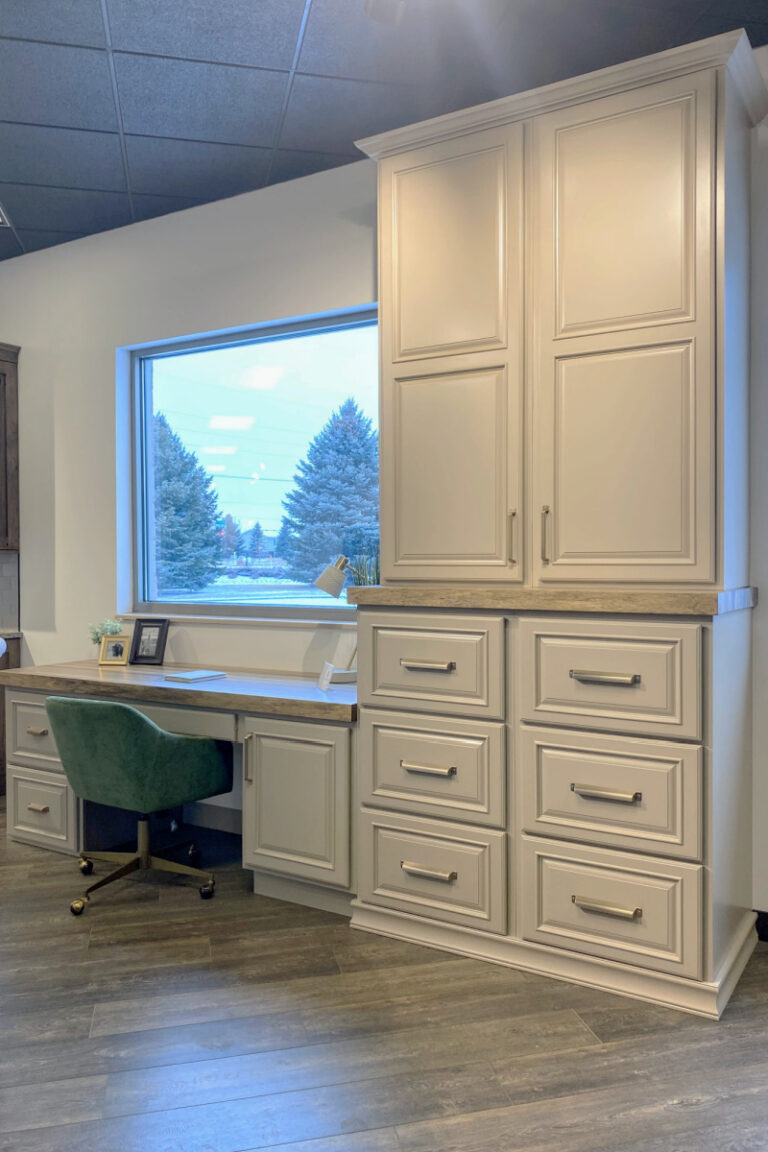 Hamilton Sandstone Color Desk Cabinets