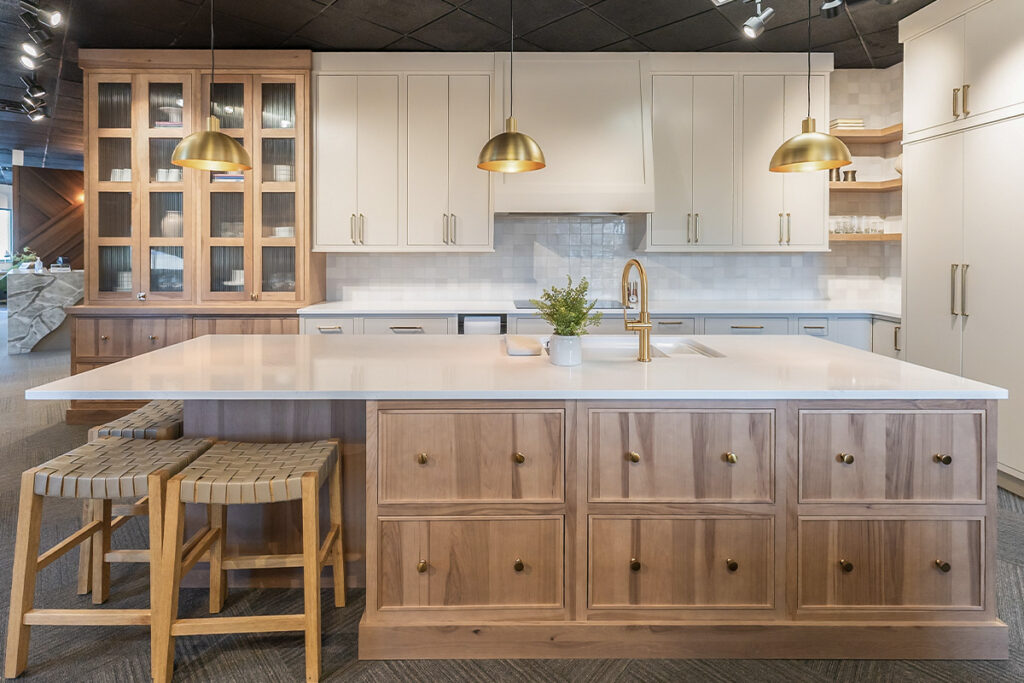 Sable and Light Mocha Kitchen Display - Showplace Cabinetry