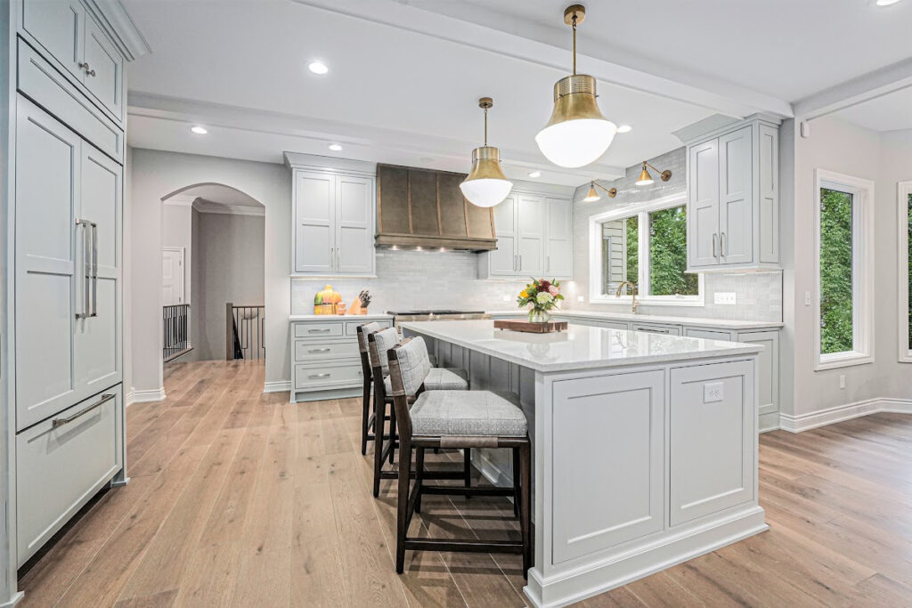 All White Inset Kitchen Cabinetry - Showplace Cabinetry