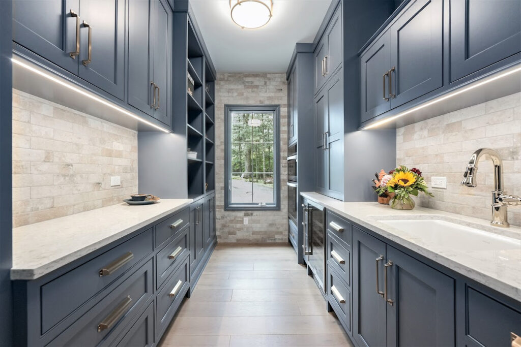 All White Inset Kitchen Cabinetry - Showplace Cabinetry