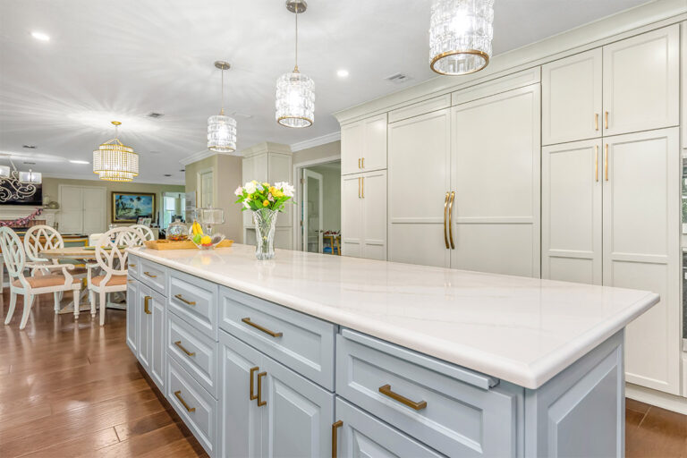 Three Tone Kitchen by Showplace Cabinetry