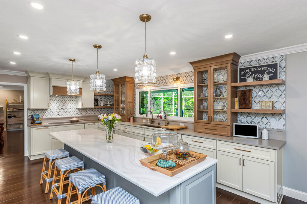 Three Tone Kitchen by Showplace Cabinetry