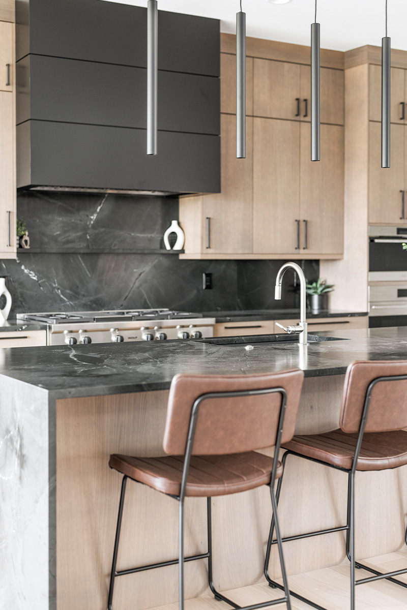 Warm & Bold Modern Kitchen - Showplace Cabinetry